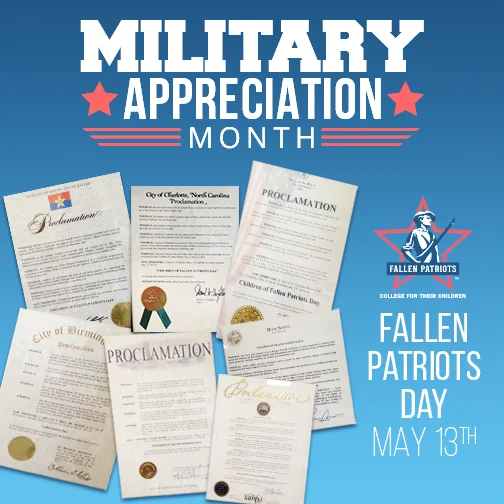 Celebrating Fallen Patriots Day — Children of Fallen Patriots