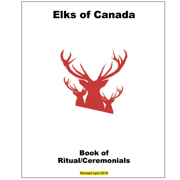 Ritual/Ceremony Booklet — Elks of Canada