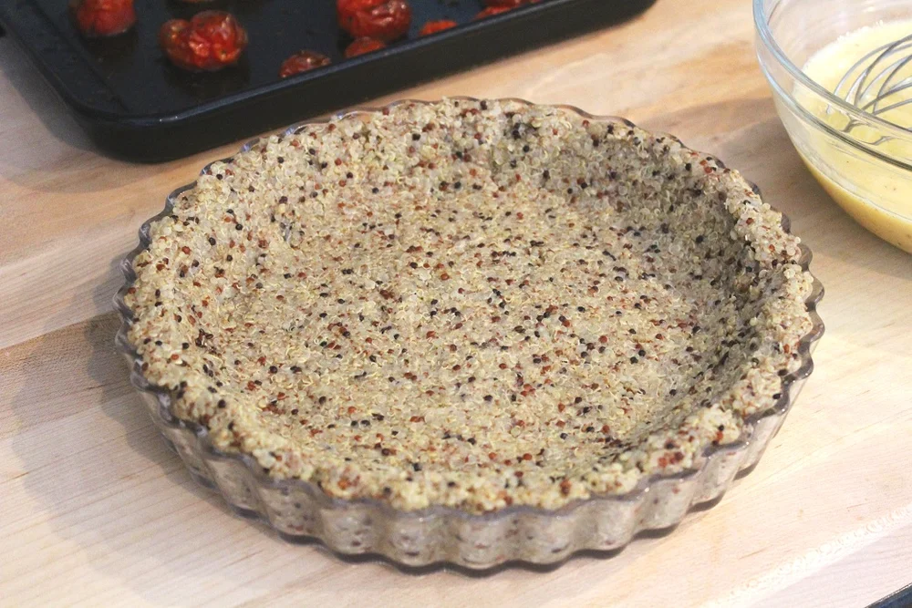 Quinoa Crusted Quiche with Roasted Tomatoes and Thyme | GF, Dairy-Free ...