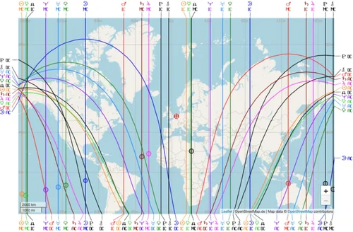 Decoding Astrocartography: Symbols to Read Your Astrocartography Map ...