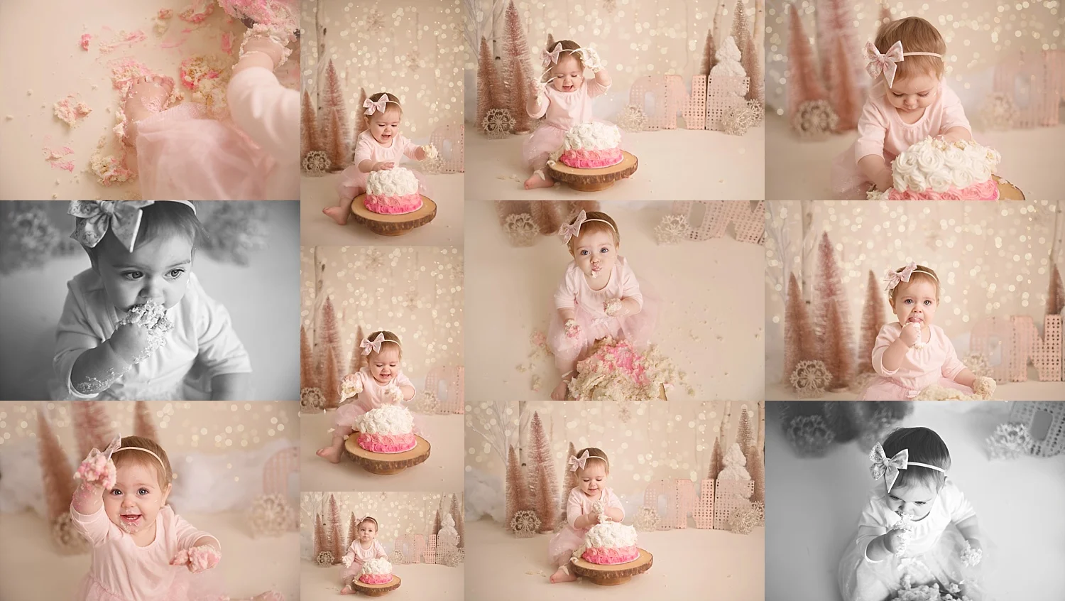 Happy First Birthday, Amelia! - A Winter ONEderland Cake Smash in ...