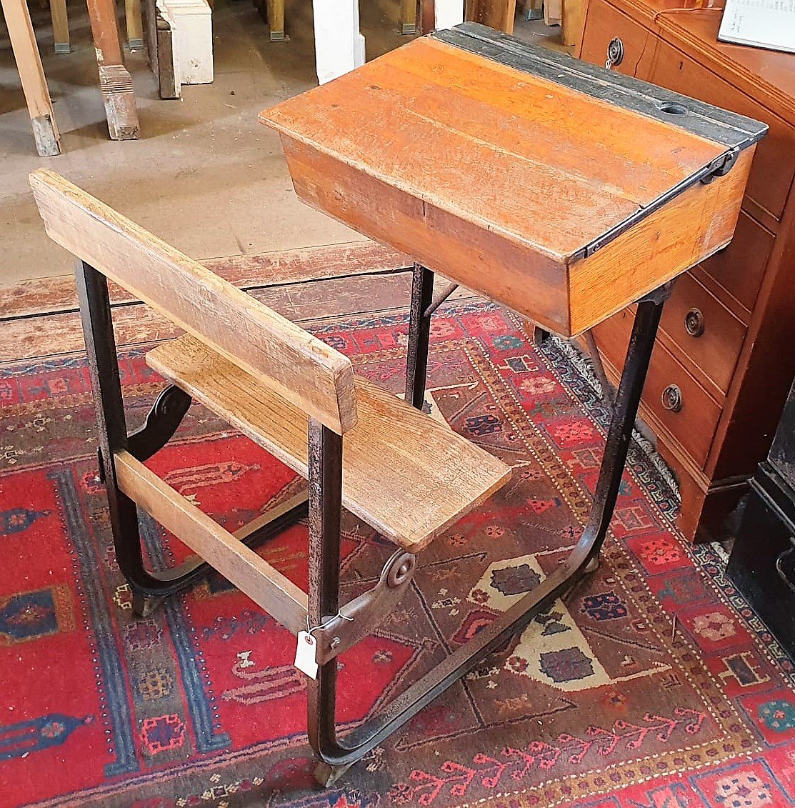 Antique school desk 0624 — Holyrood Architectural Salvage