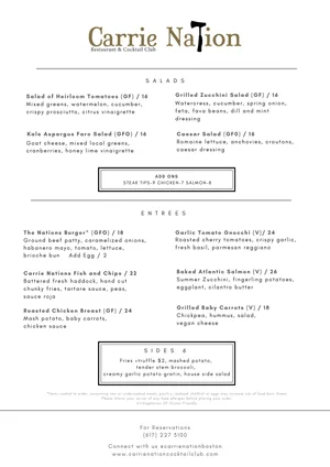 Home — Carrie Nation Restaurant & Cocktail Club
