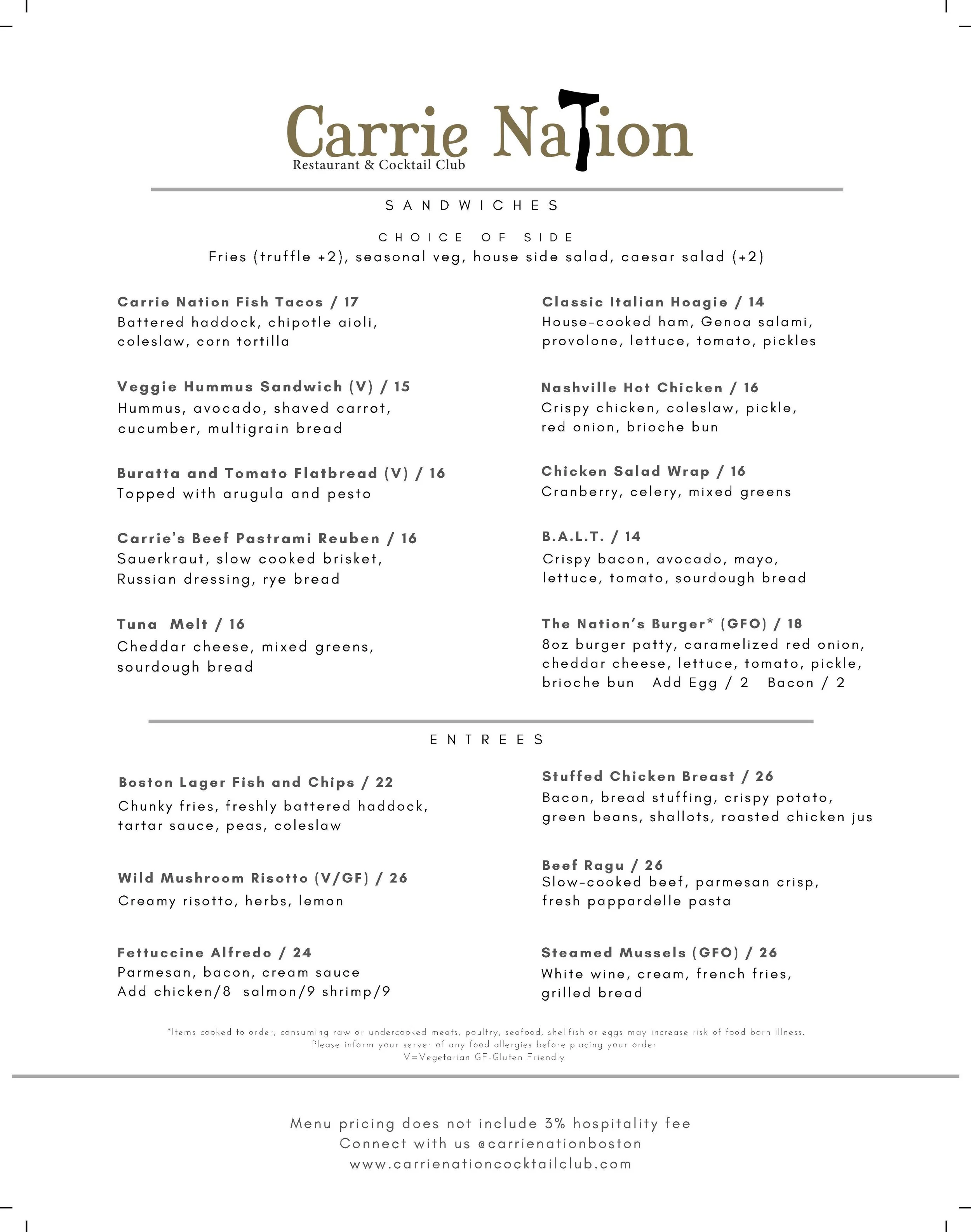 Home — Carrie Nation Restaurant & Cocktail Club