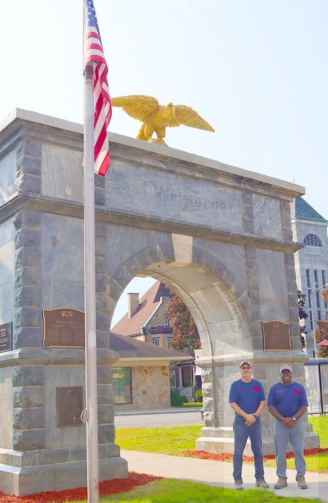 Gouverneur Memorial Arch restoration work nearing completion ...