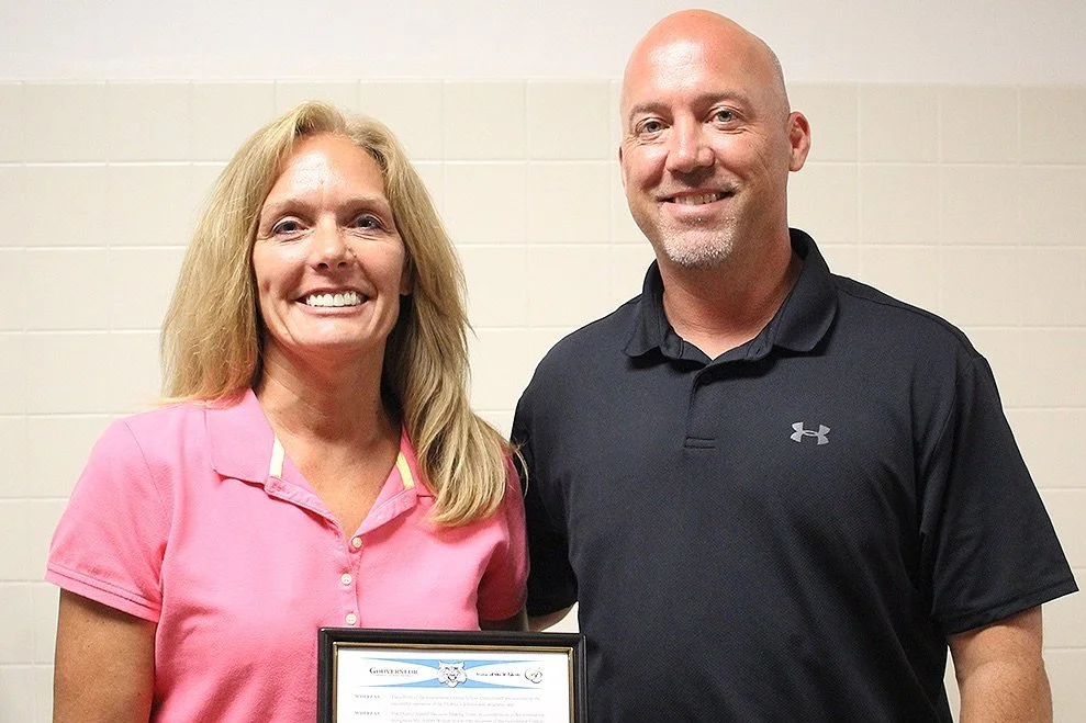GCS Staff Recognition Award presented to GMS Physical Education Teacher ...