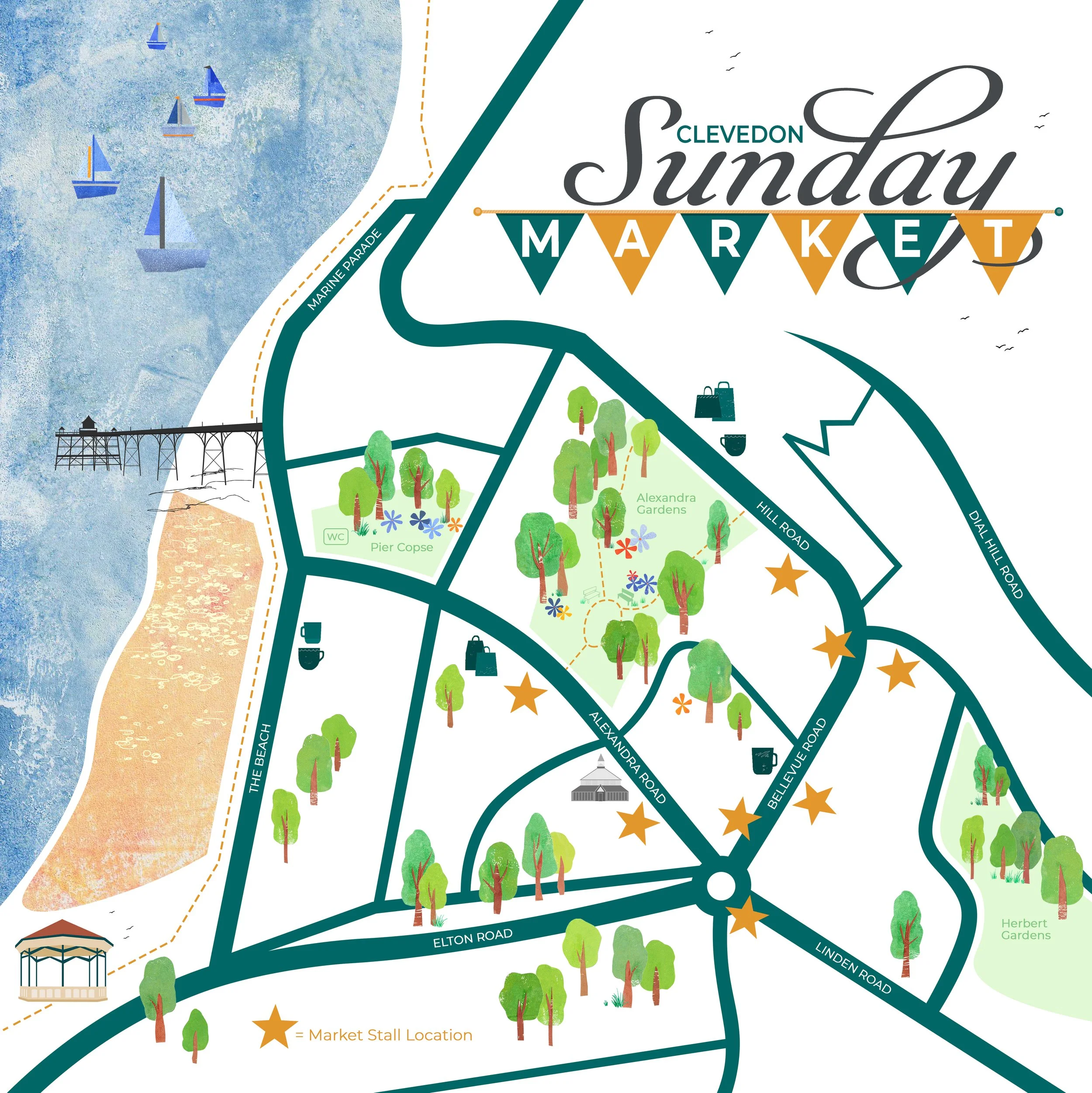 Market Map — The Clevedon Sunday Market
