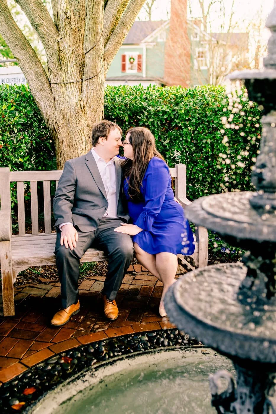 Historic Downtown Christmas Engagement Session - Little Washington ...