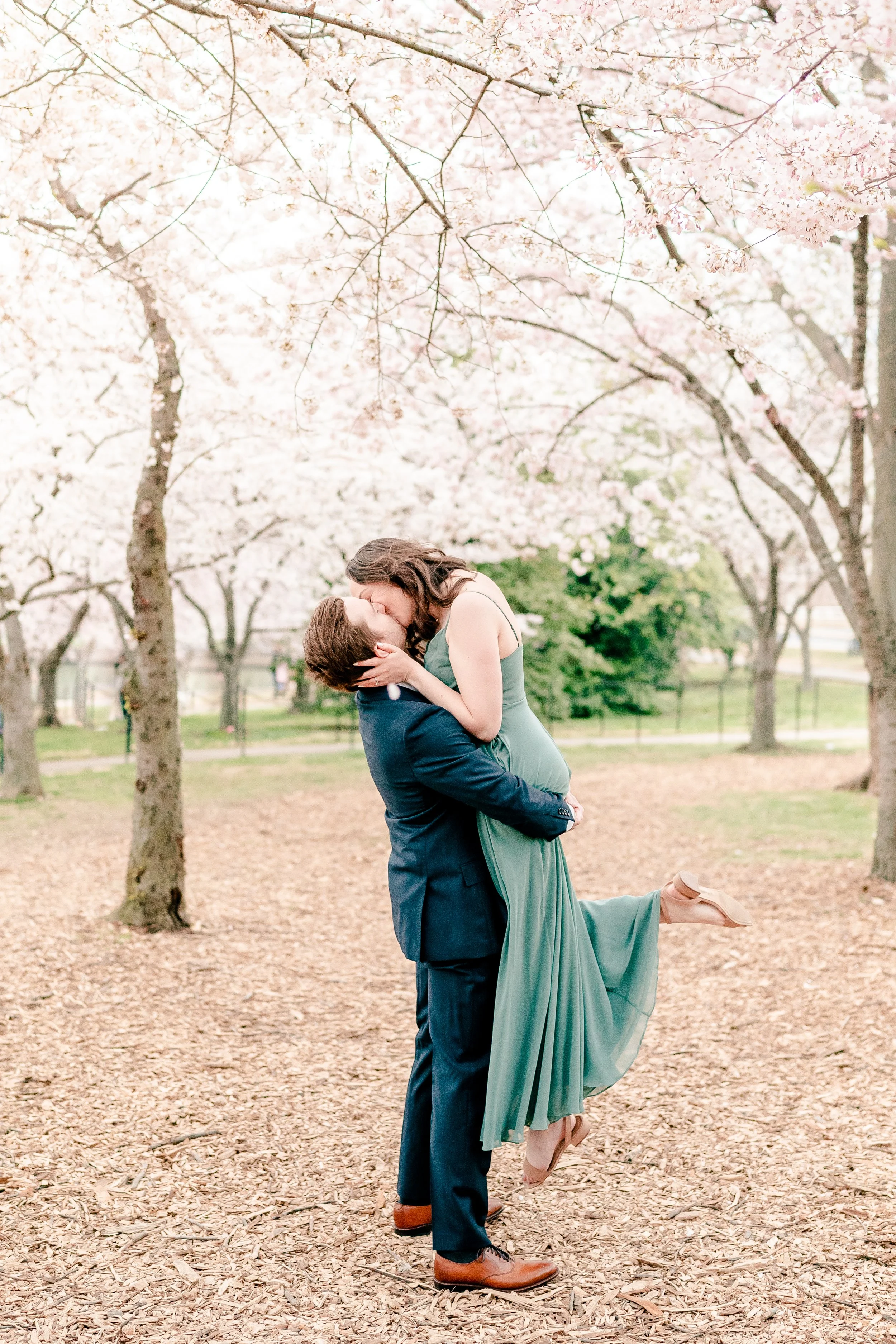 Dreamy Cherry Blossom Anniversary Portraits - Washington, DC - Dana and ...