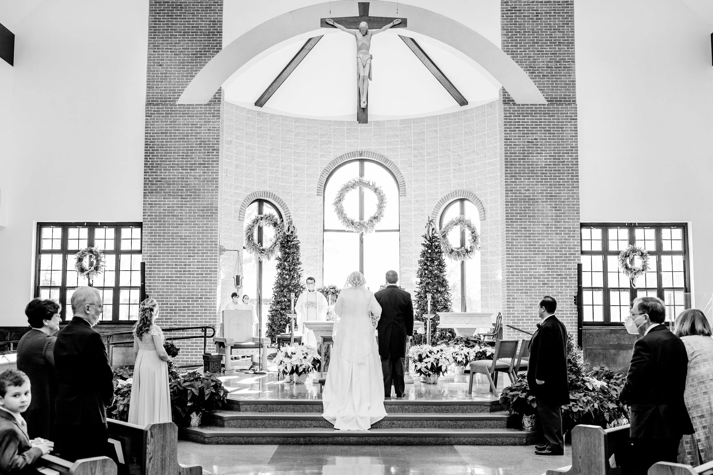 Christmas Wedding at St. Jane Frances de Chantal Catholic Church ...