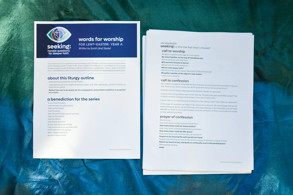 Seeking: Creative Ministry Resources for Lent, Year A — A Sanctified Art