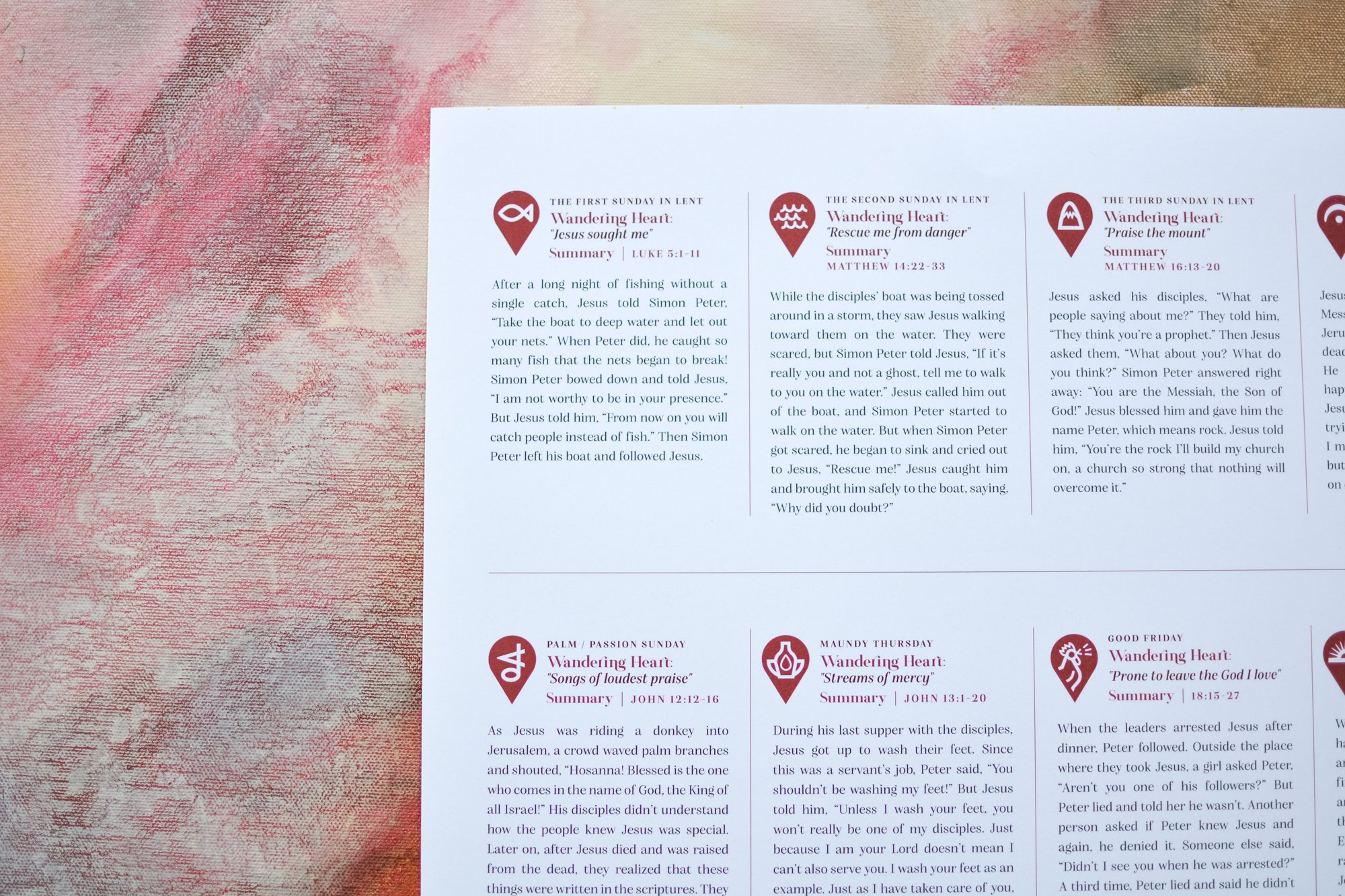 Wandering Heart Children's Bulletins for Lent–Easter — A Sanctified Art