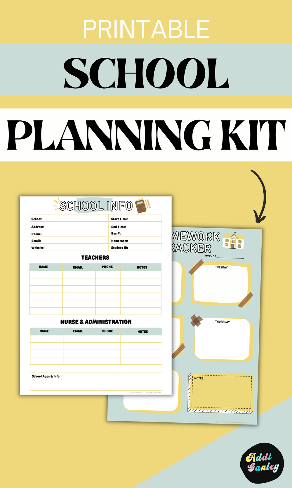 Parent's Secret Weapon: Benefits of Using a Printable School Planning Kit