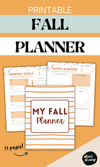 Printable Fall Planner