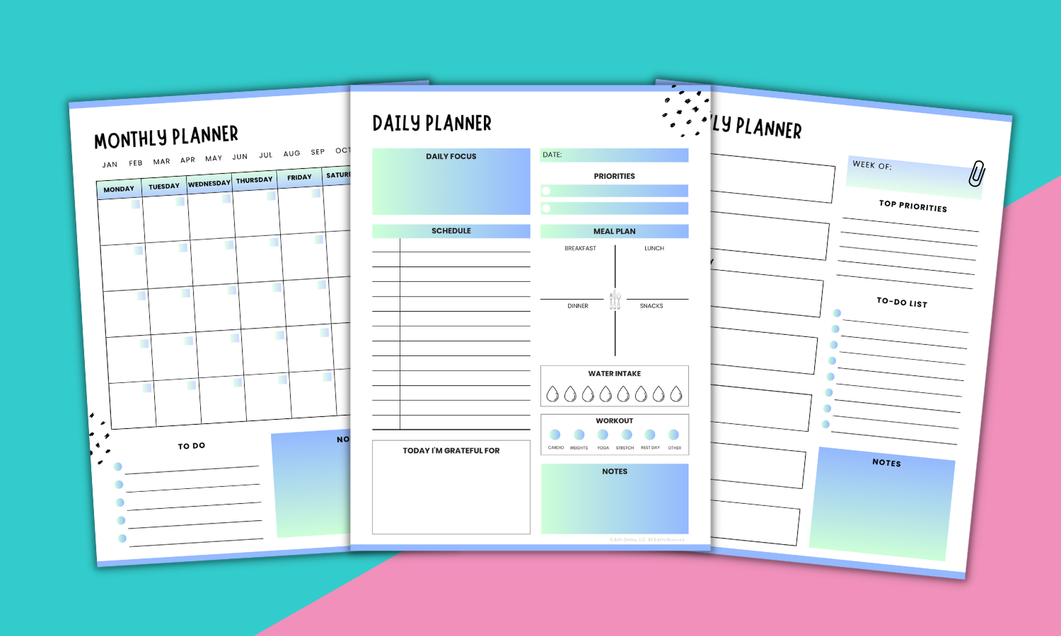 Crush Your Fitness Goals with Fitness Planner Printables