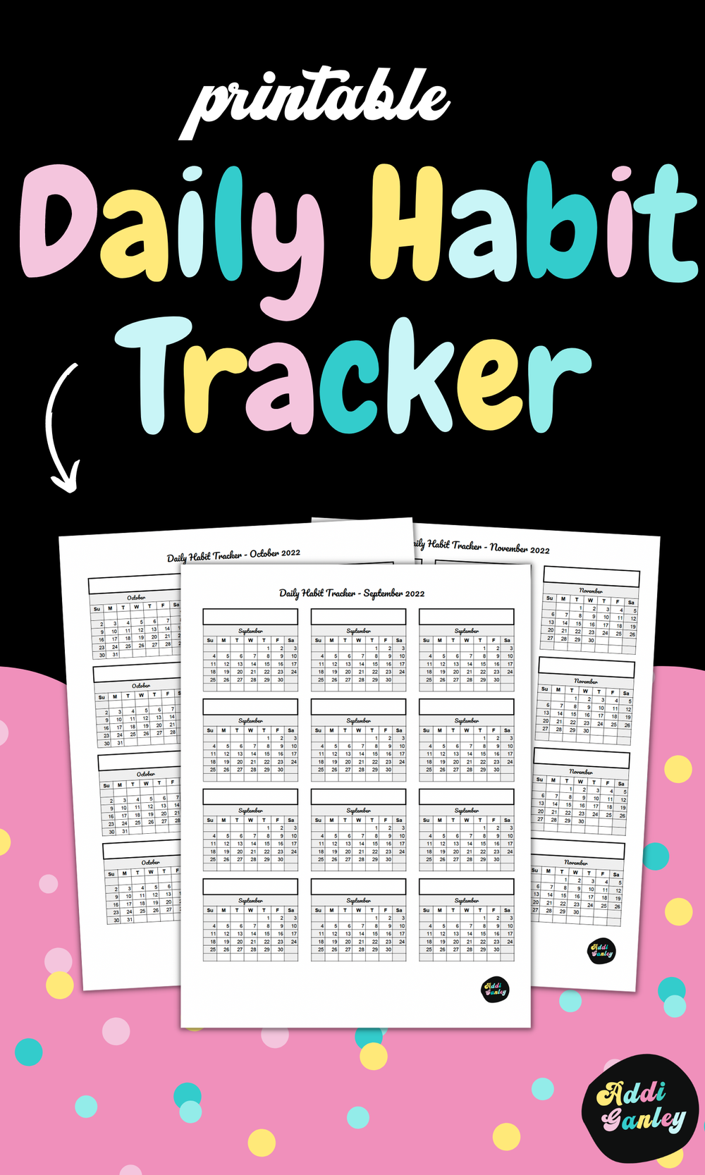 Daily Habit Tracker Printables