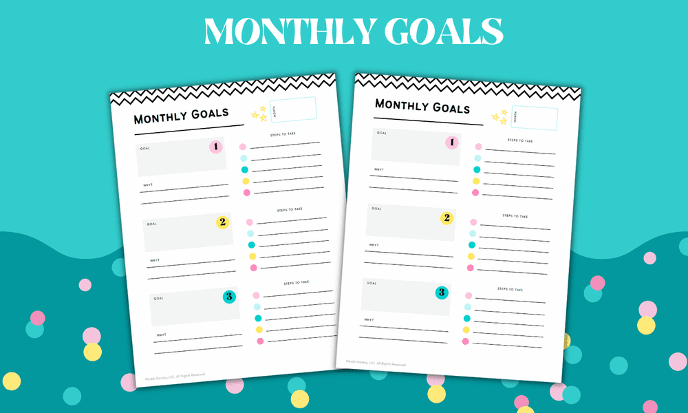 An Easy-to-Use Printable Goal Planner