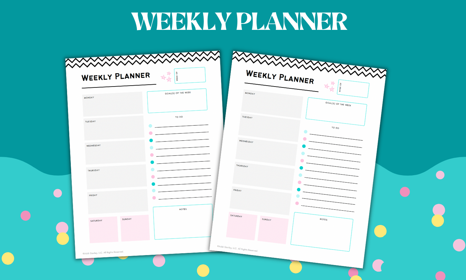 An Easy-to-Use Printable Goal Planner