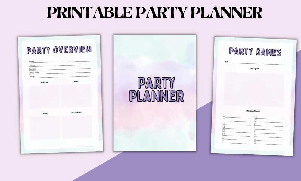 Elevate Your Next Party: Use a Printable Party Planner
