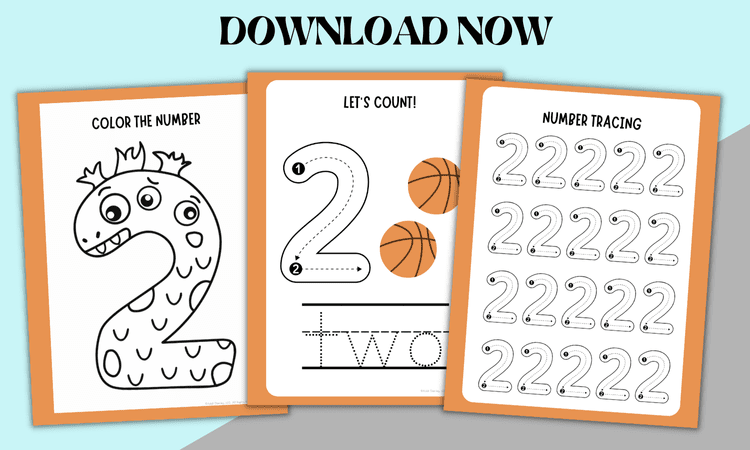 Number Tracing Printables for Kids