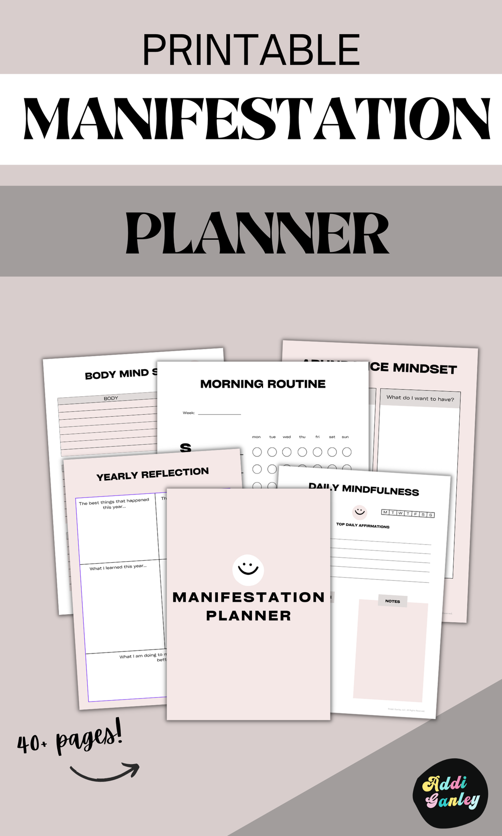 Printable Manifestation Planner