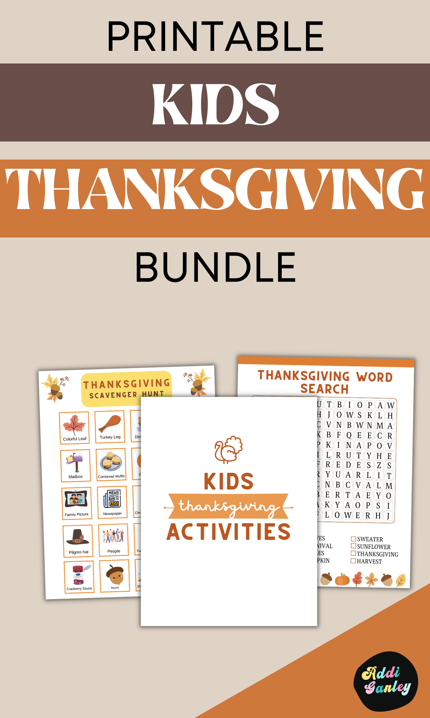 A Printable Thanksgiving Bundle: How Kids Can Create Holiday Magic