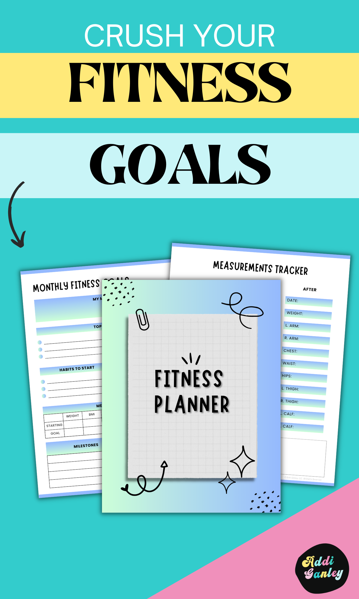 Crush Your Fitness Goals with Fitness Planner Printables