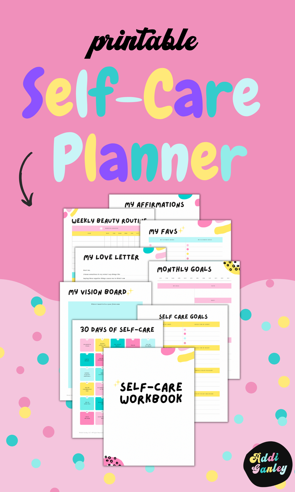 Printable Self-Care Planner - Your Ultimate Wellness Guide