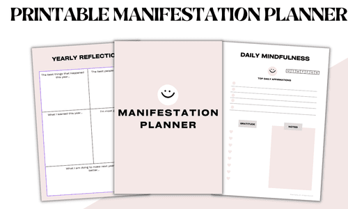 Printable Manifestation Planner