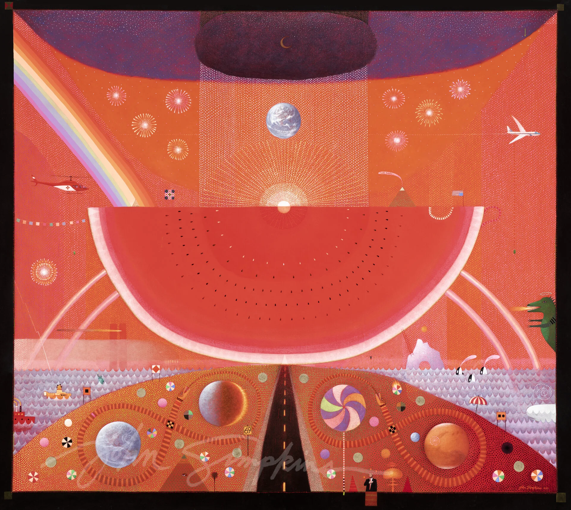 Large Canvases — The Work of Artist John Simpkins