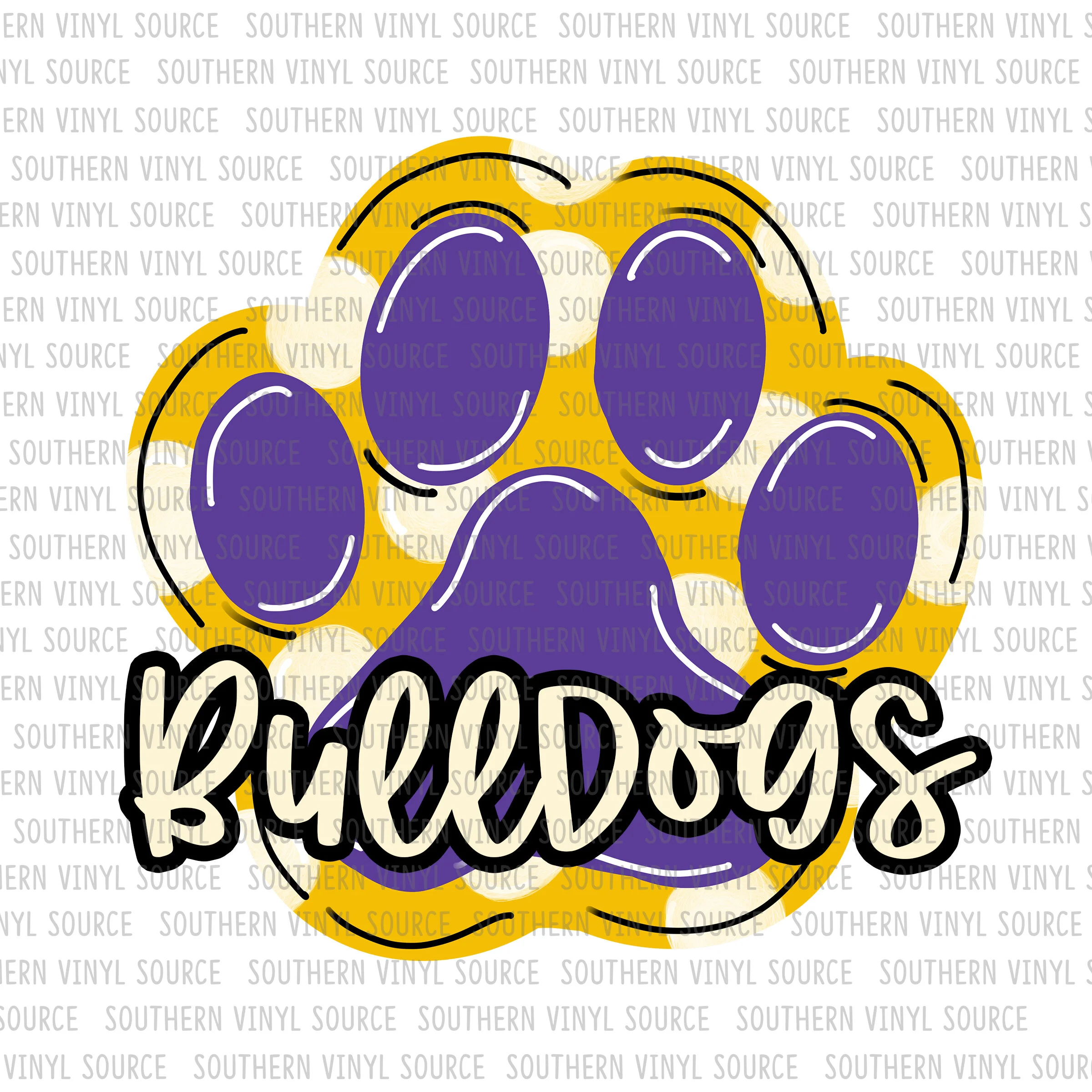 Bulldog Paw Clipart