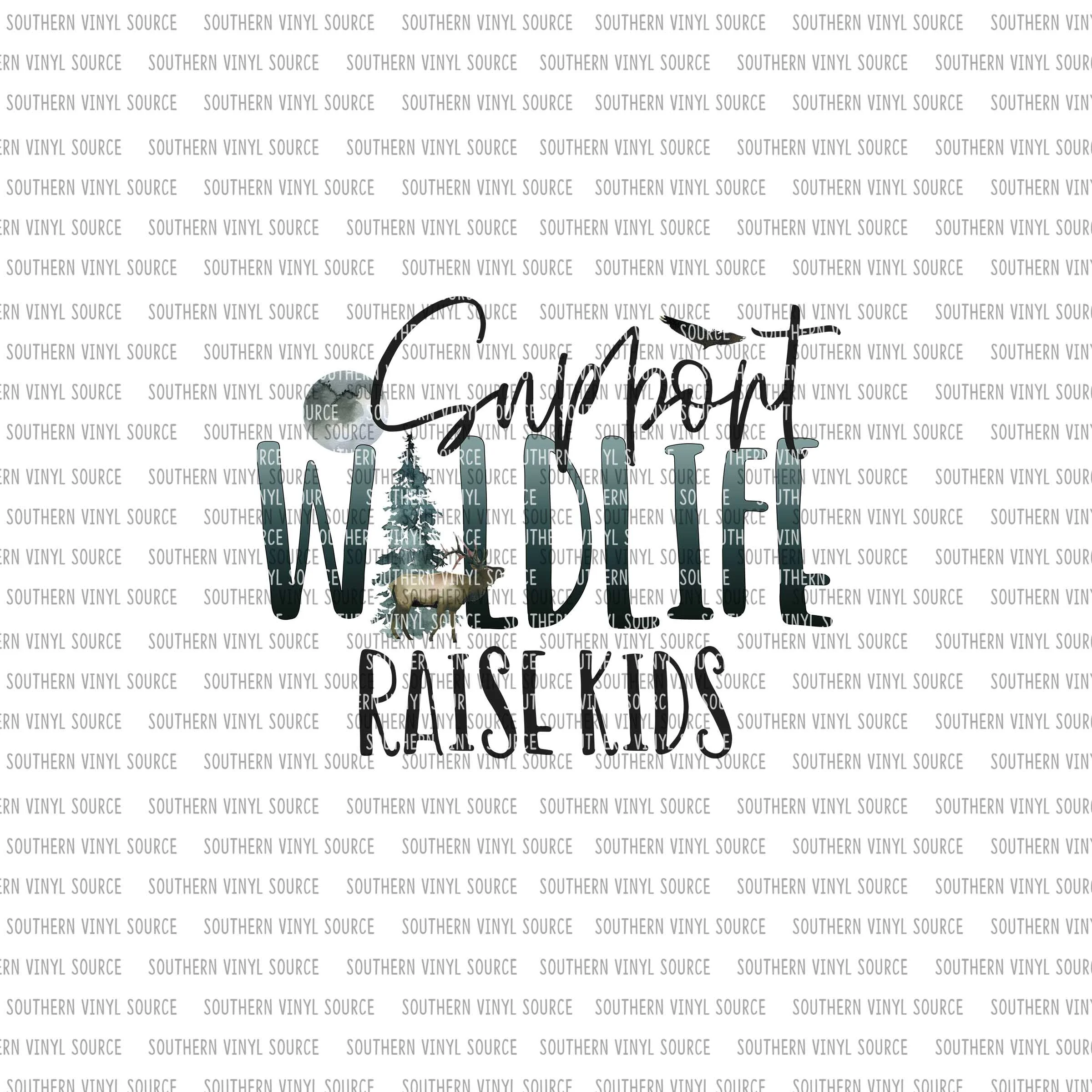 FM2102 Raise Wildlife Kids Sublimation Print Southern Vinyl Source fm2102-raise-wildlife-kids-sublimation-print-southern-vinyl-source
