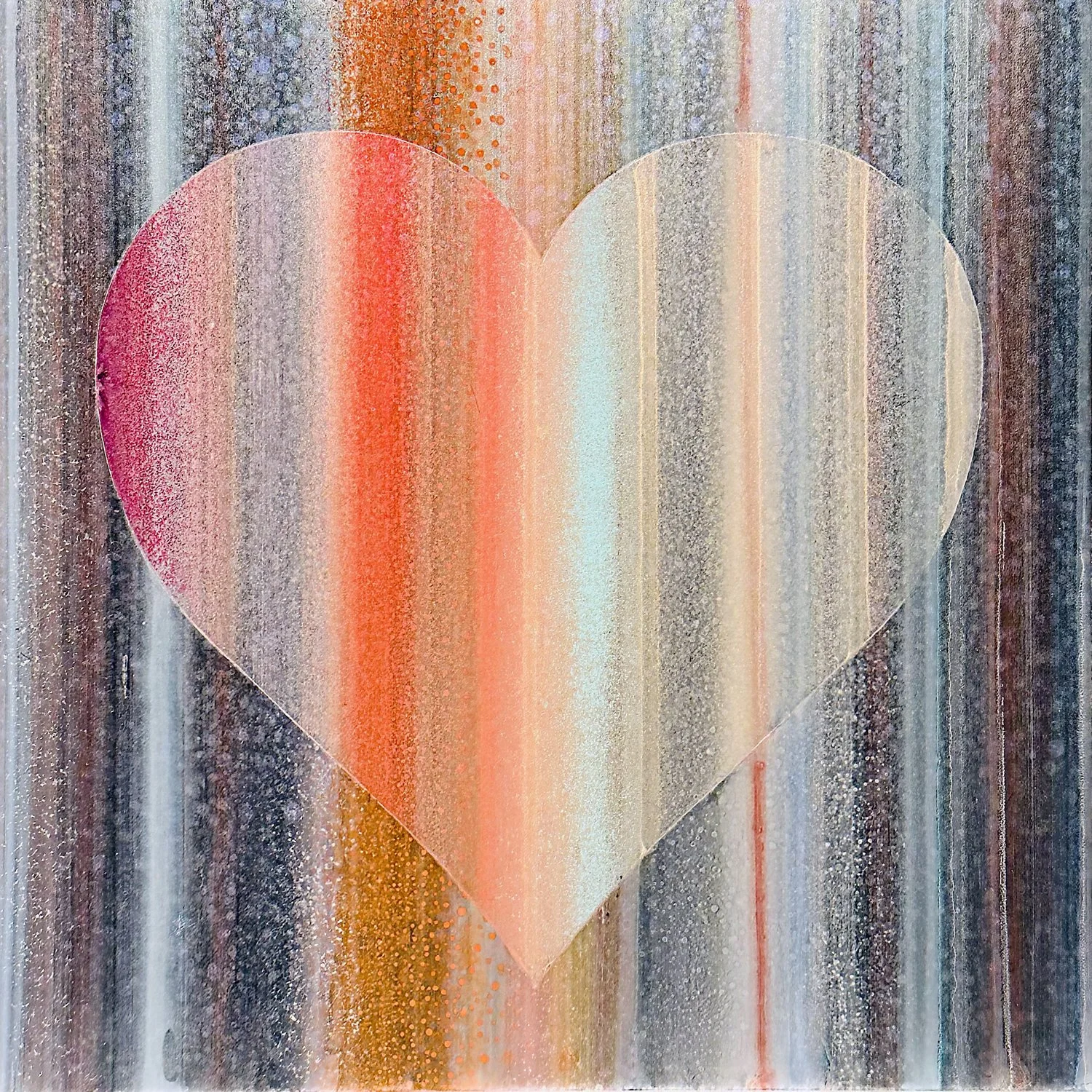 Christopher Martin Gallery—2024 Heart Painting by Chistopher Martin