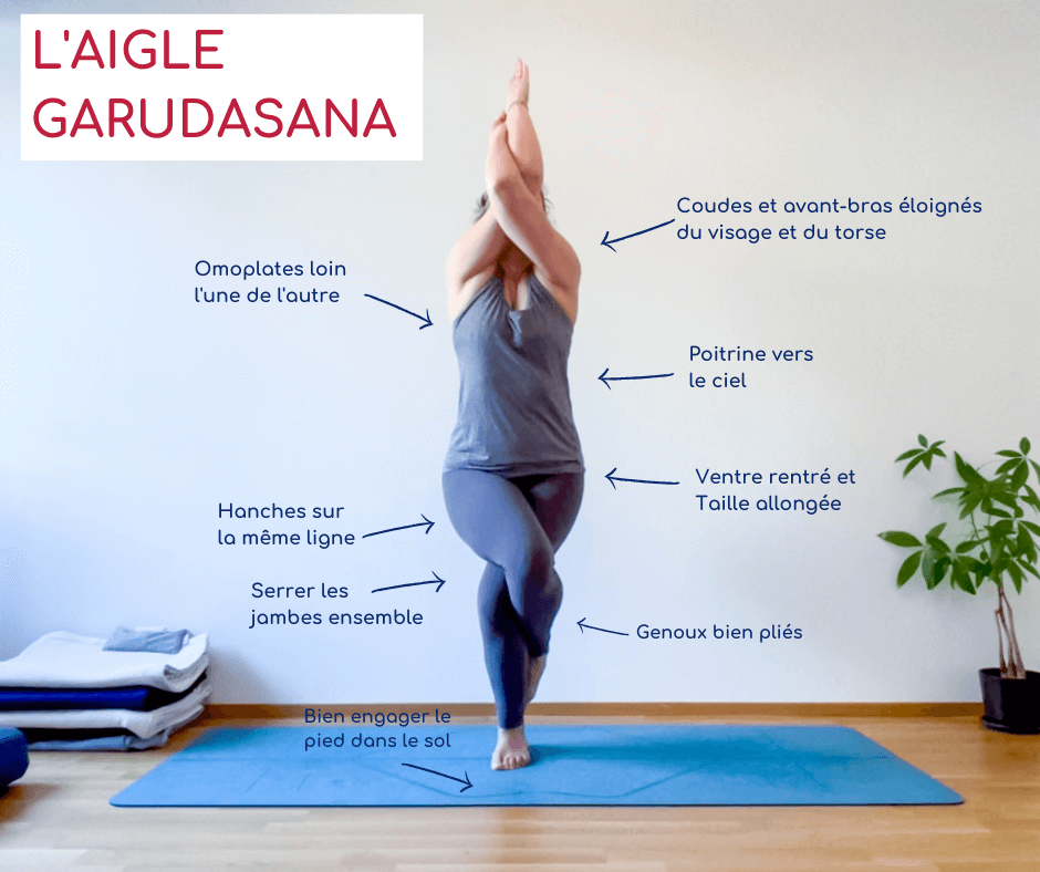 5 bienfaits de la posture de l'aigle avec mes astuces et sa légende ...