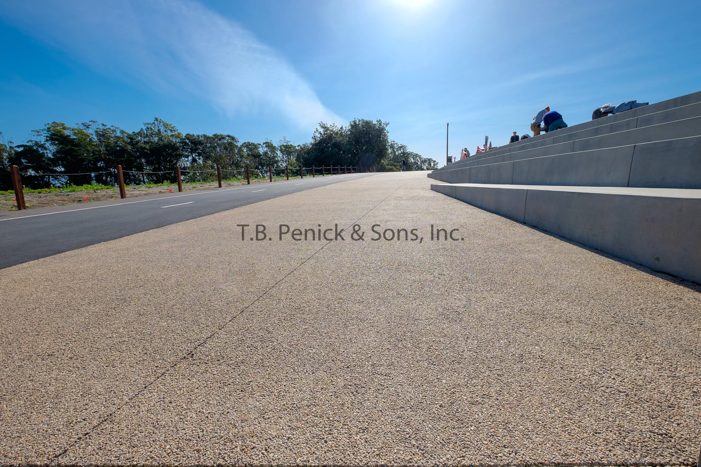 Battery Park East - Pervious Concrete Elements — T.B. Penick & Sons