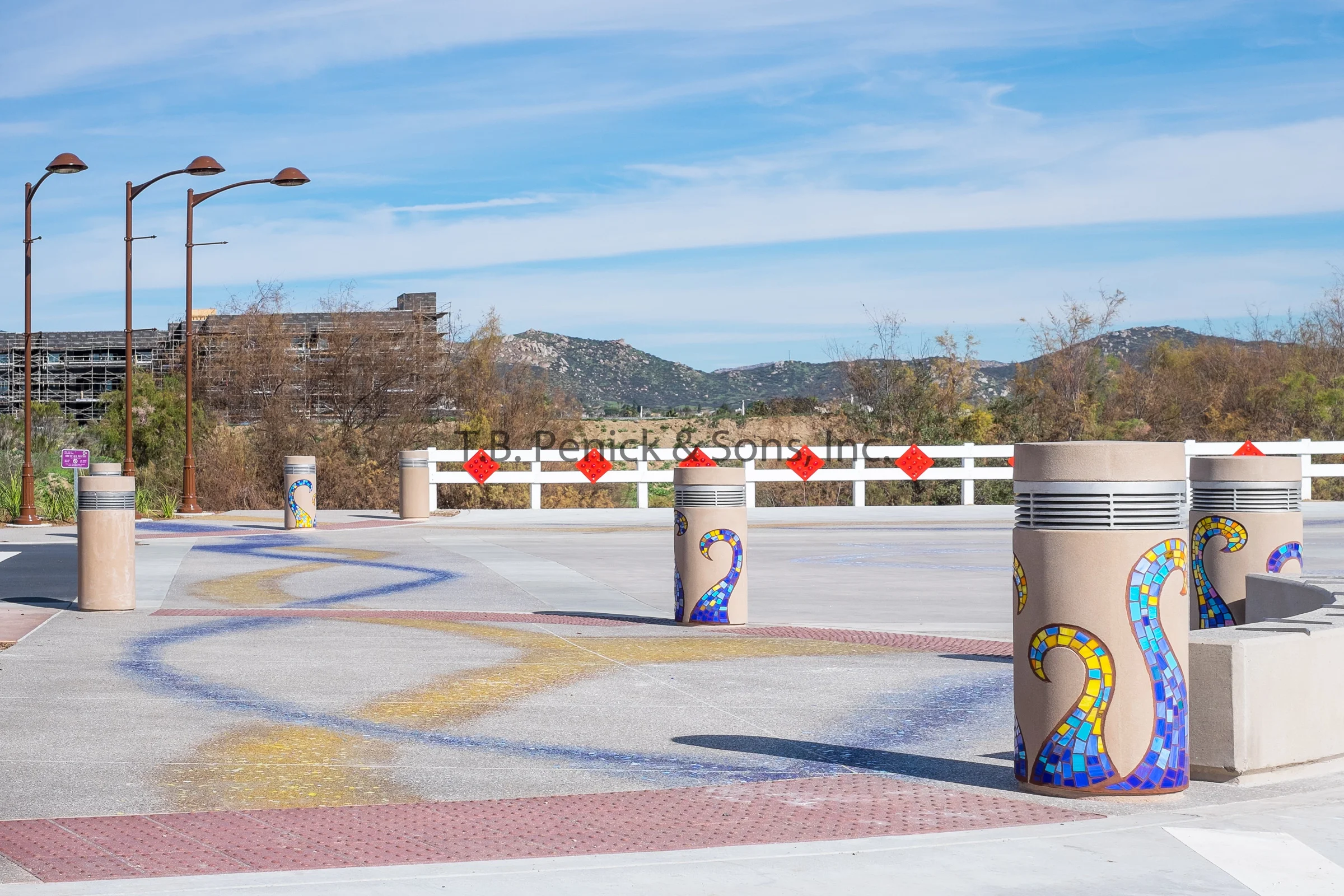 Santee Town Center - Lithocrete & Lithomosaic — T.B. Penick & Sons