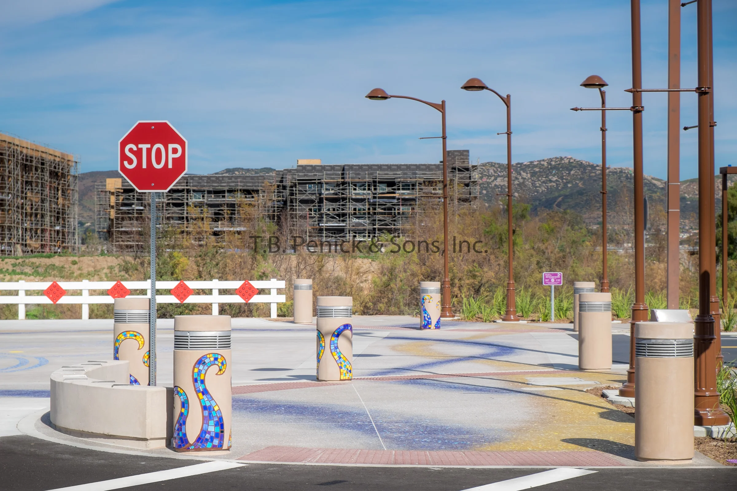 Santee Town Center - Lithocrete & Lithomosaic — T.B. Penick & Sons