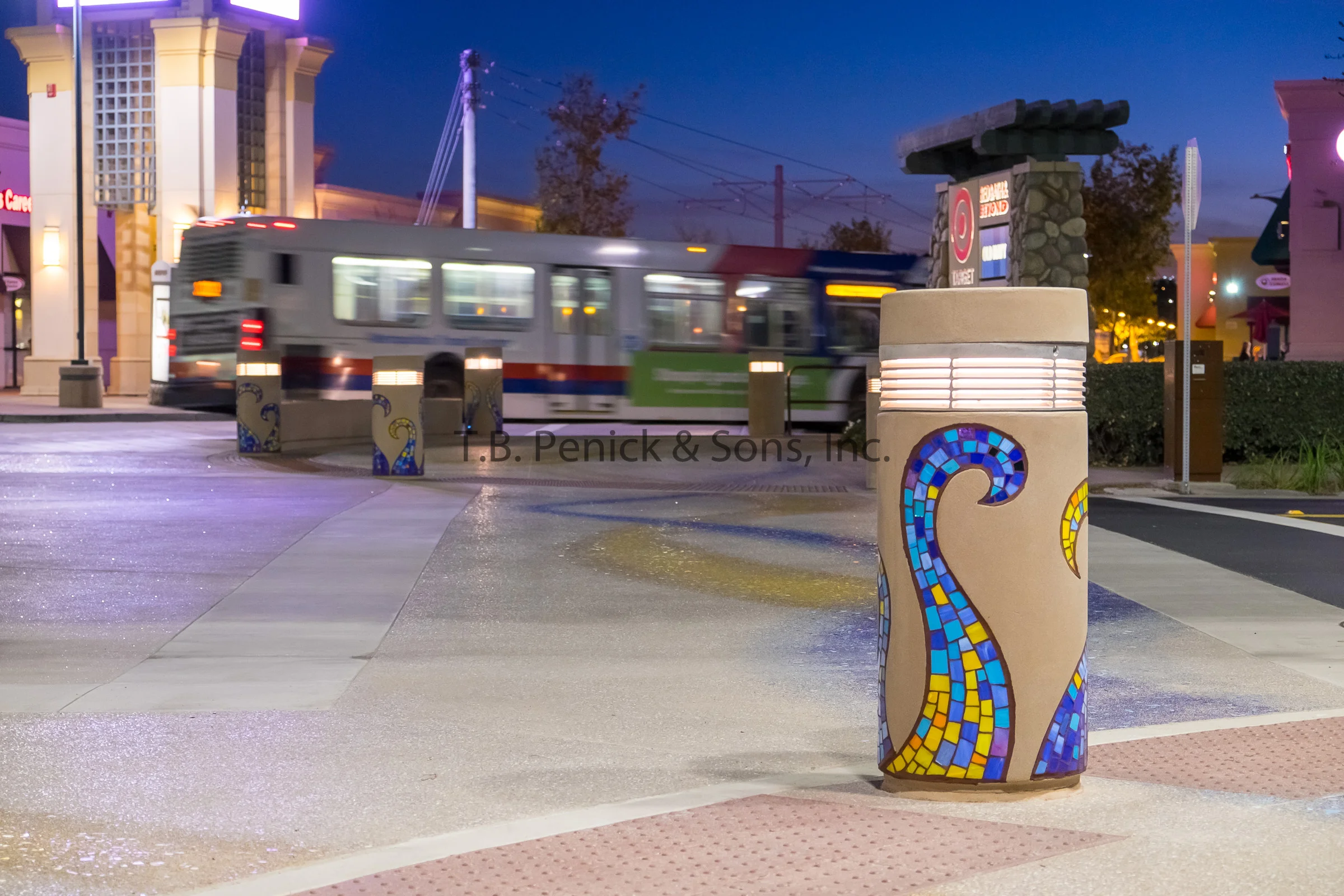 Santee Town Center - Lithocrete & Lithomosaic — T.B. Penick & Sons
