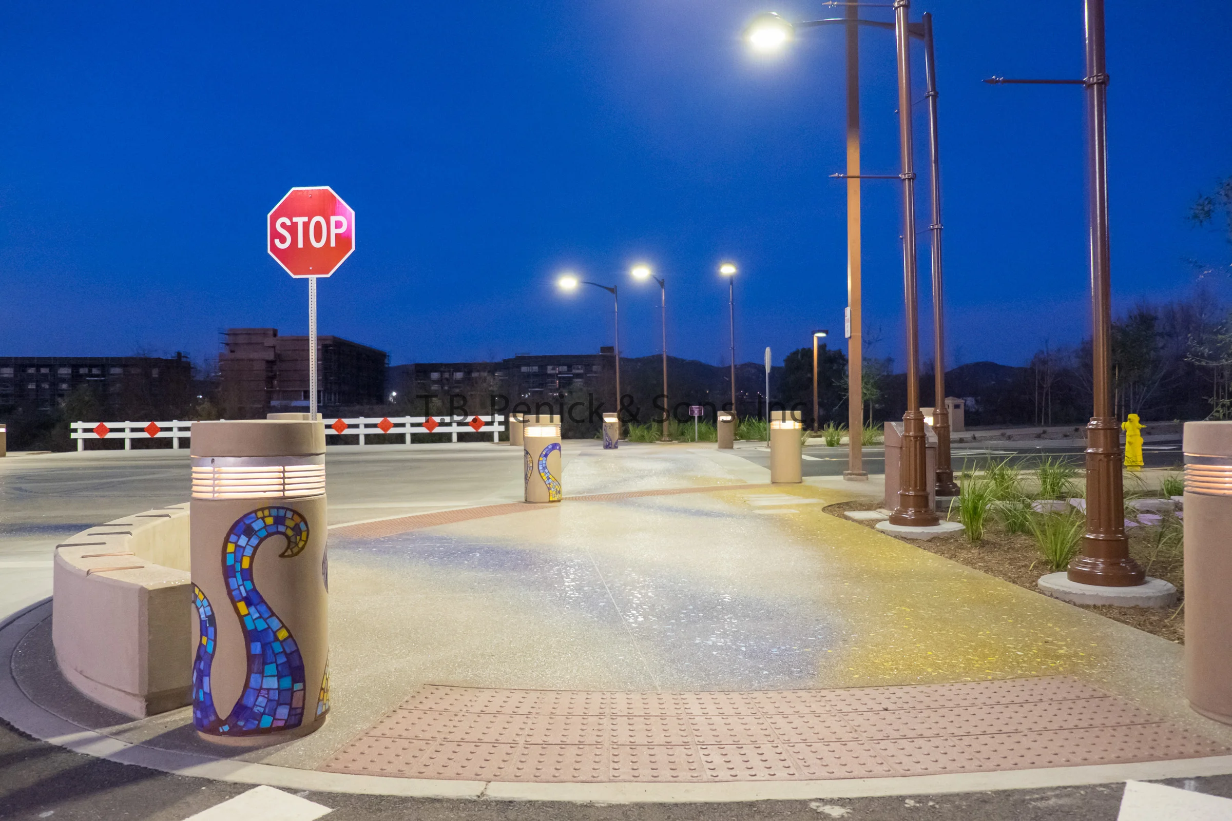 Santee Town Center - Lithocrete & Lithomosaic — T.B. Penick & Sons