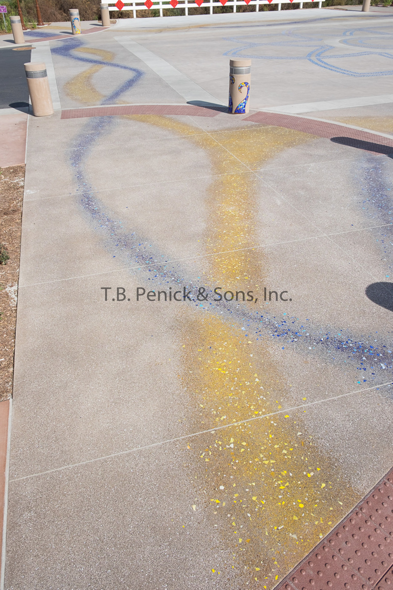 Santee Town Center - Lithocrete & Lithomosaic — T.B. Penick & Sons