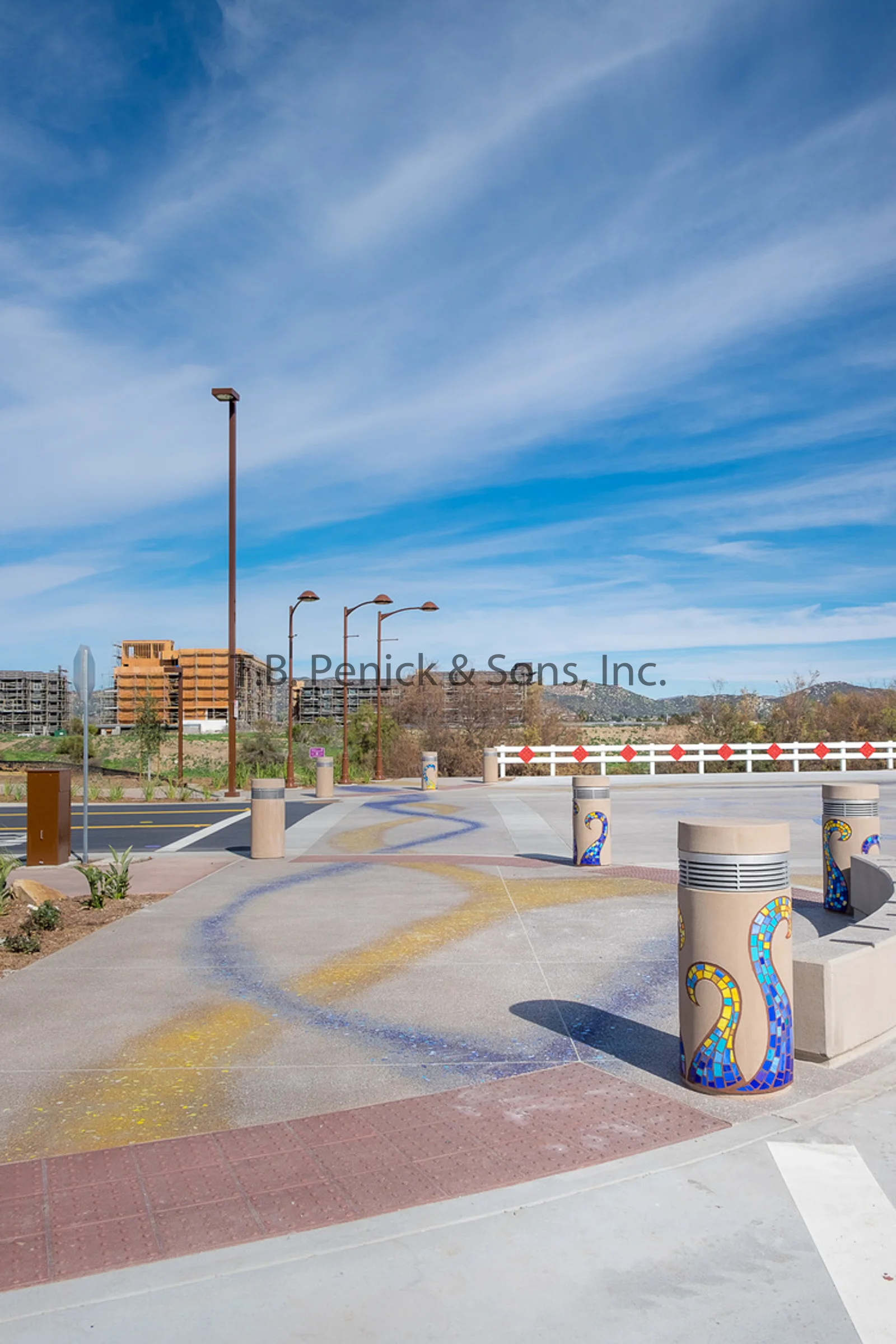 Santee Town Center - Lithocrete & Lithomosaic — T.B. Penick & Sons