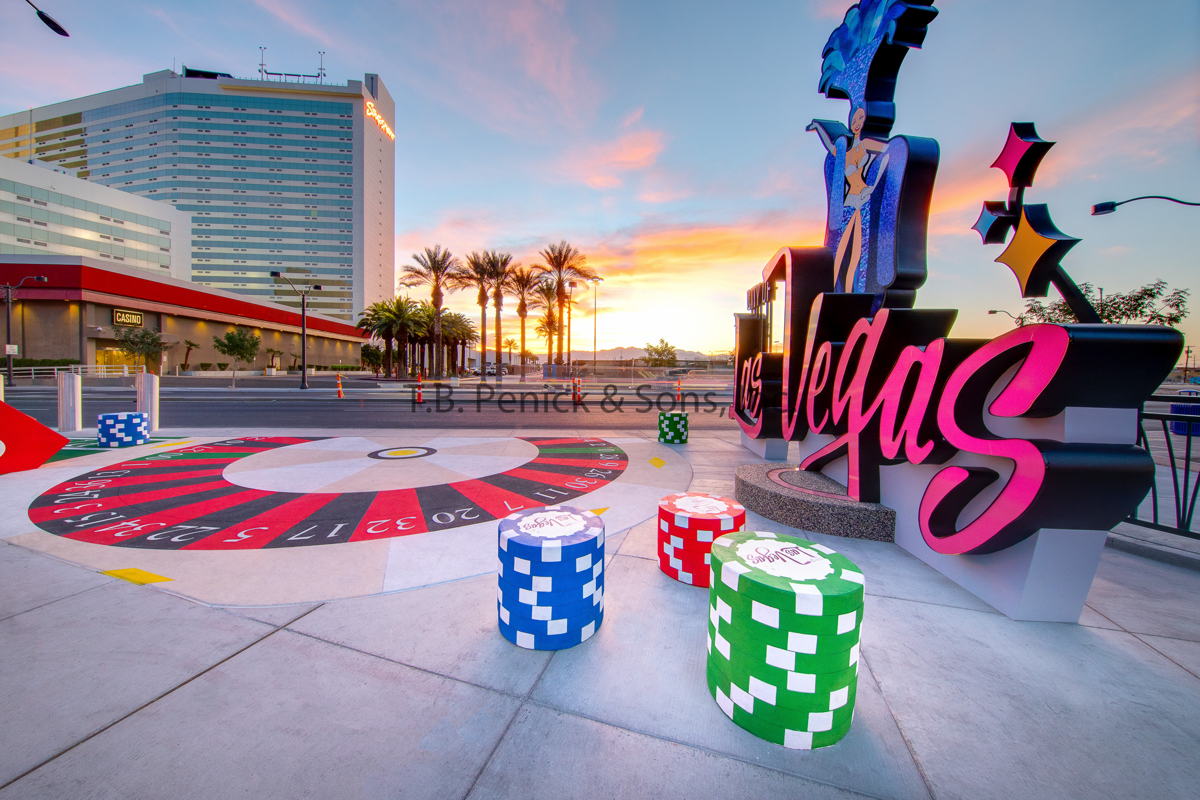 Las Vegas Showgirls Sign - Lithocrete & Concrete Coloration System — T ...