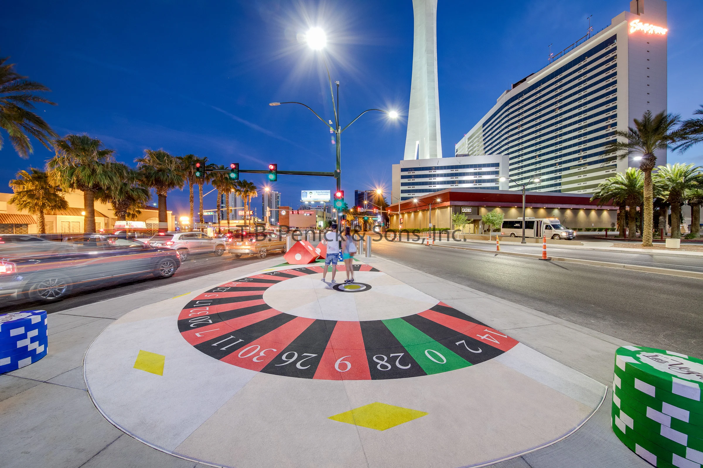 Las Vegas Showgirls Sign - Lithocrete & Concrete Coloration System — T ...