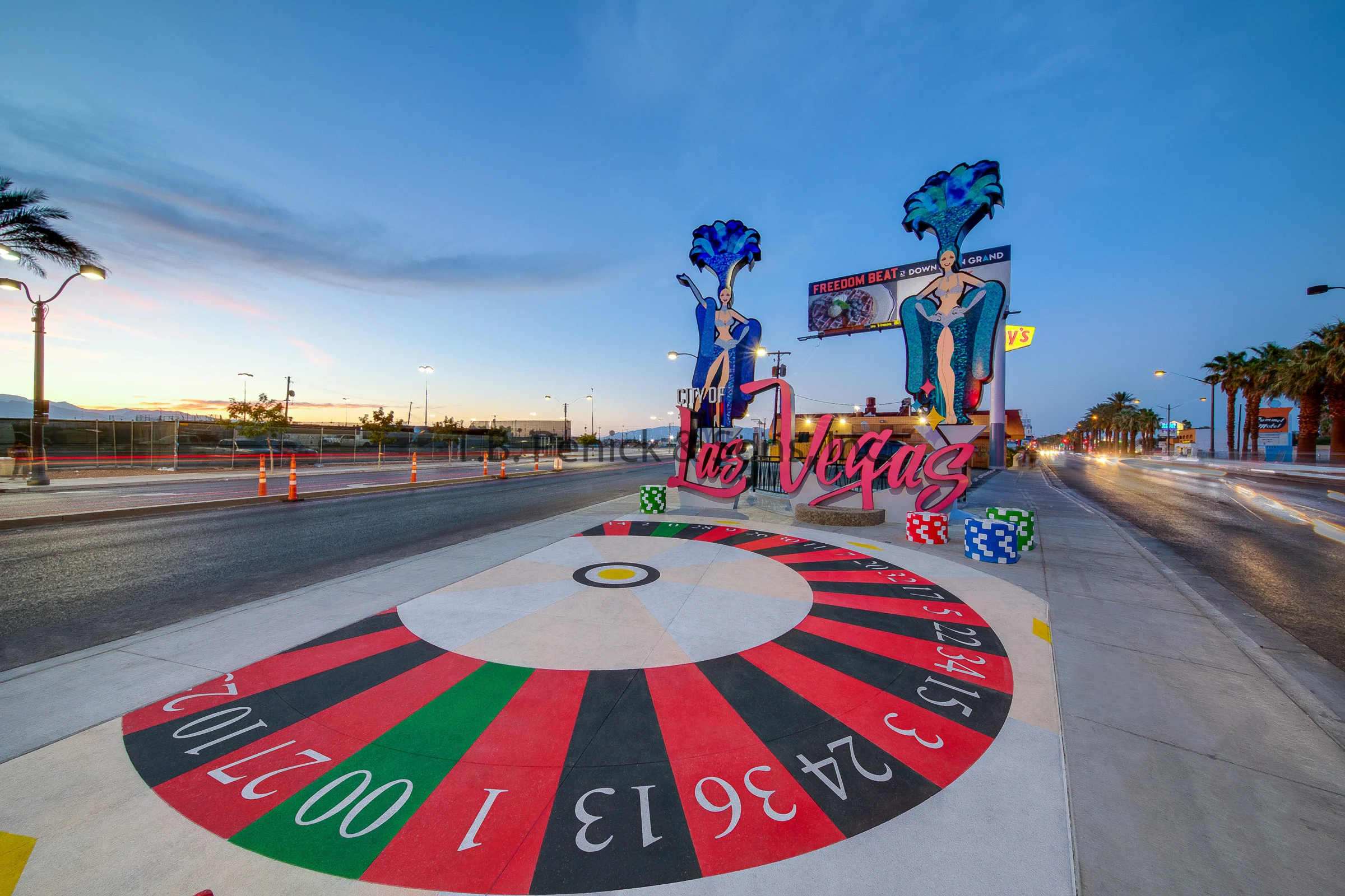 Las Vegas Showgirls Sign - Lithocrete & Concrete Coloration System — T ...