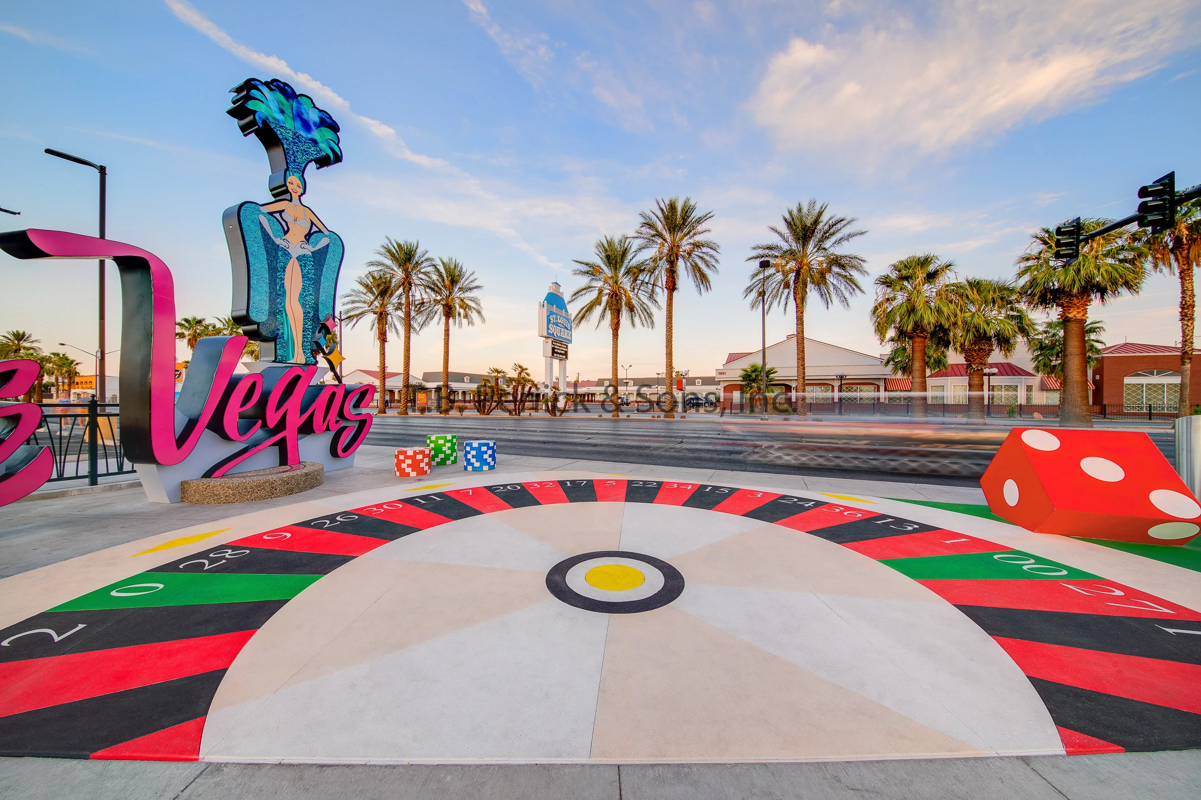 Las Vegas Showgirls Sign - Lithocrete & Concrete Coloration System — T ...