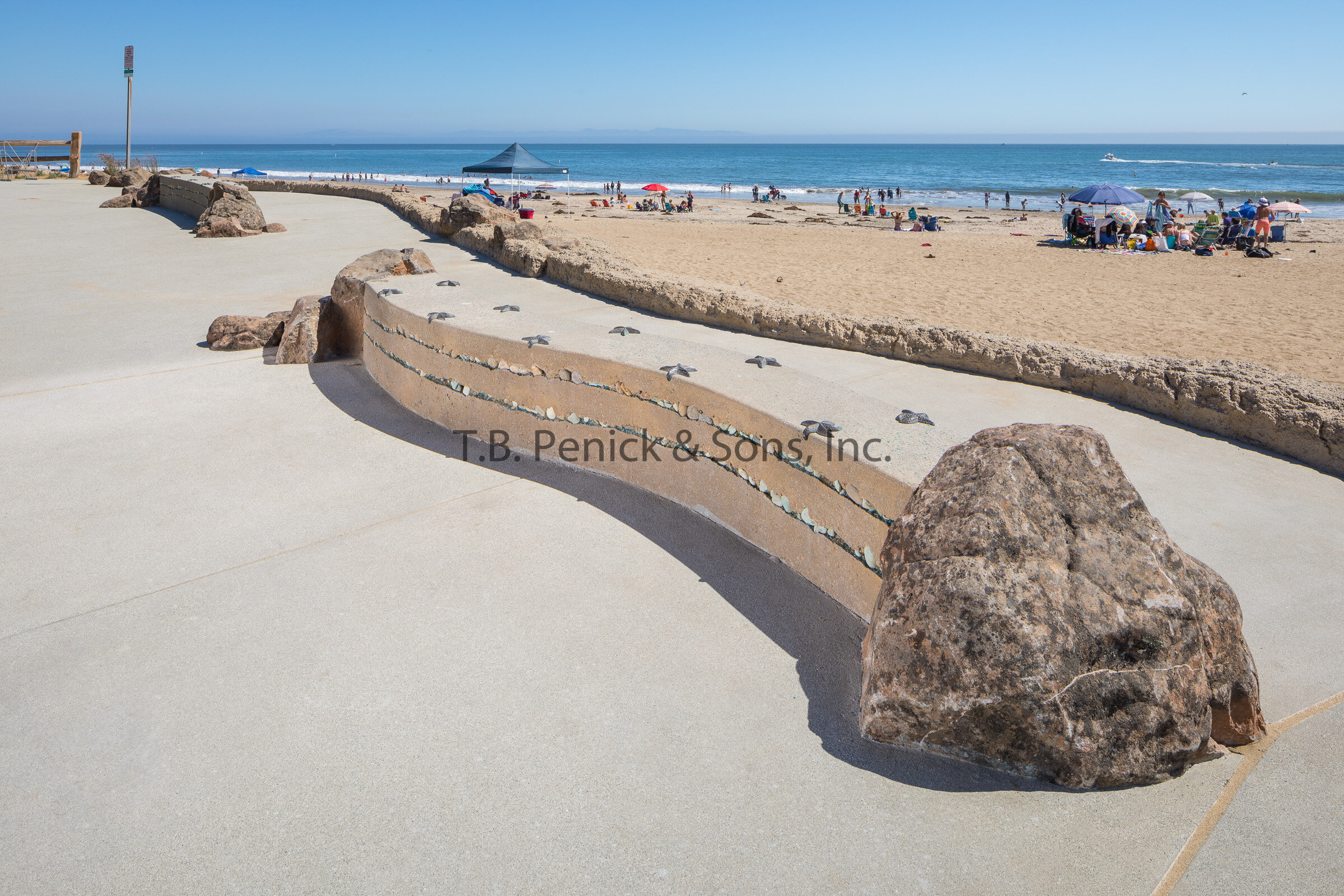Twin Lakes Beachfront Improvements - Lithocrete Sedimentary Walls ...
