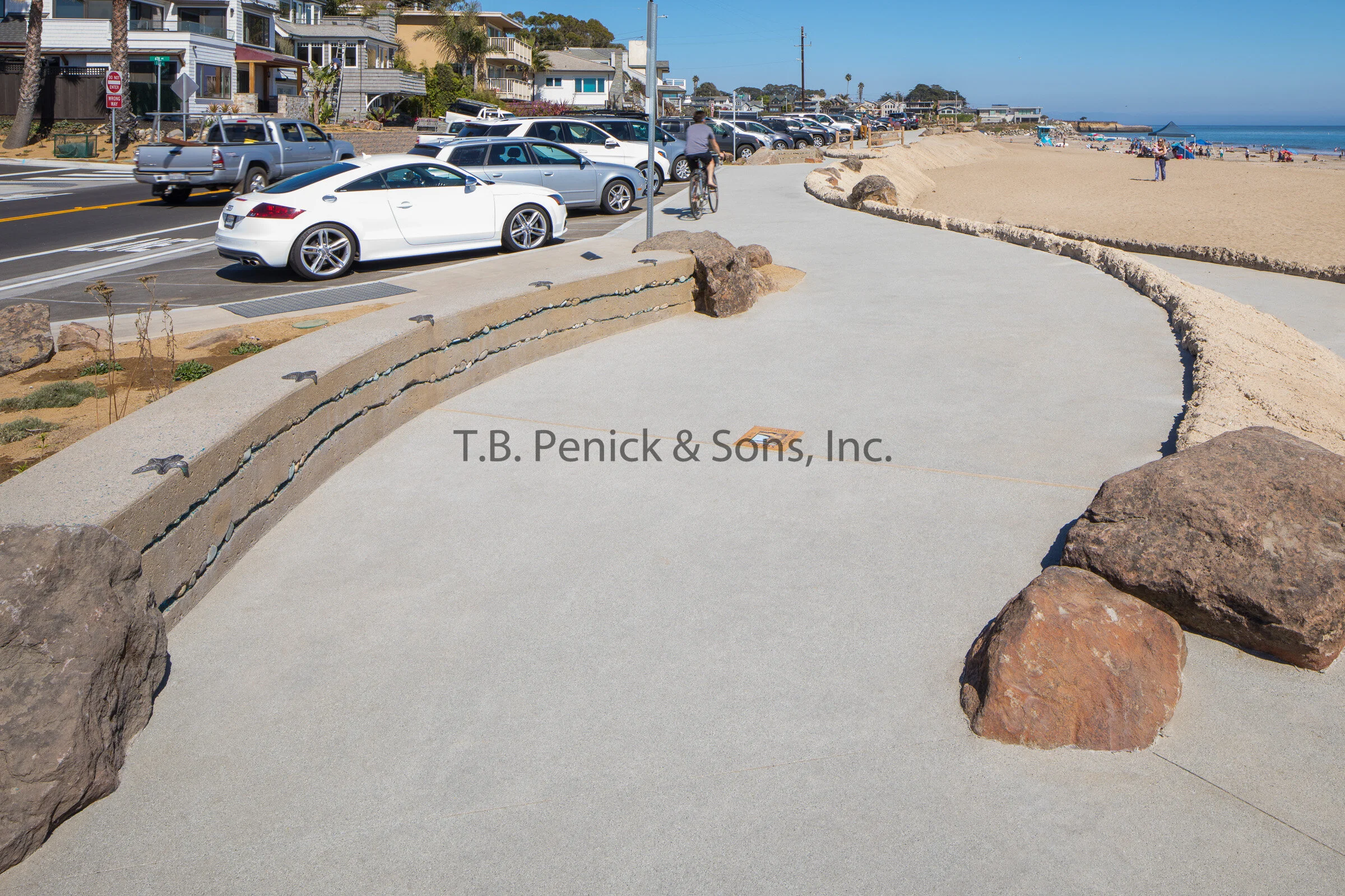 Twin Lakes Beachfront Improvements - Lithocrete Sedimentary Walls ...