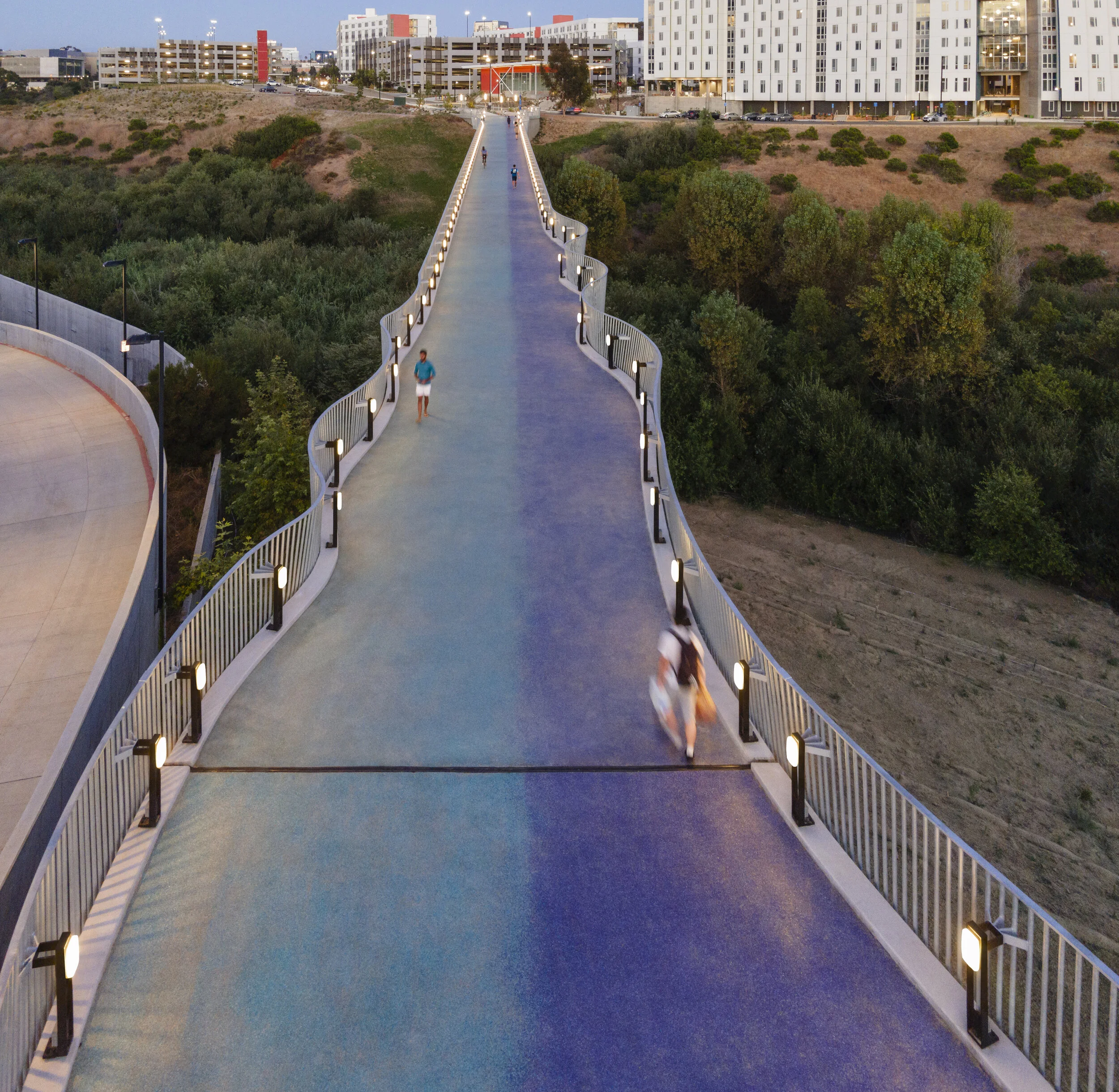 UC San Diego Mesa Housing Pedestrian and Bicycle Bridge - Lithocrete ...