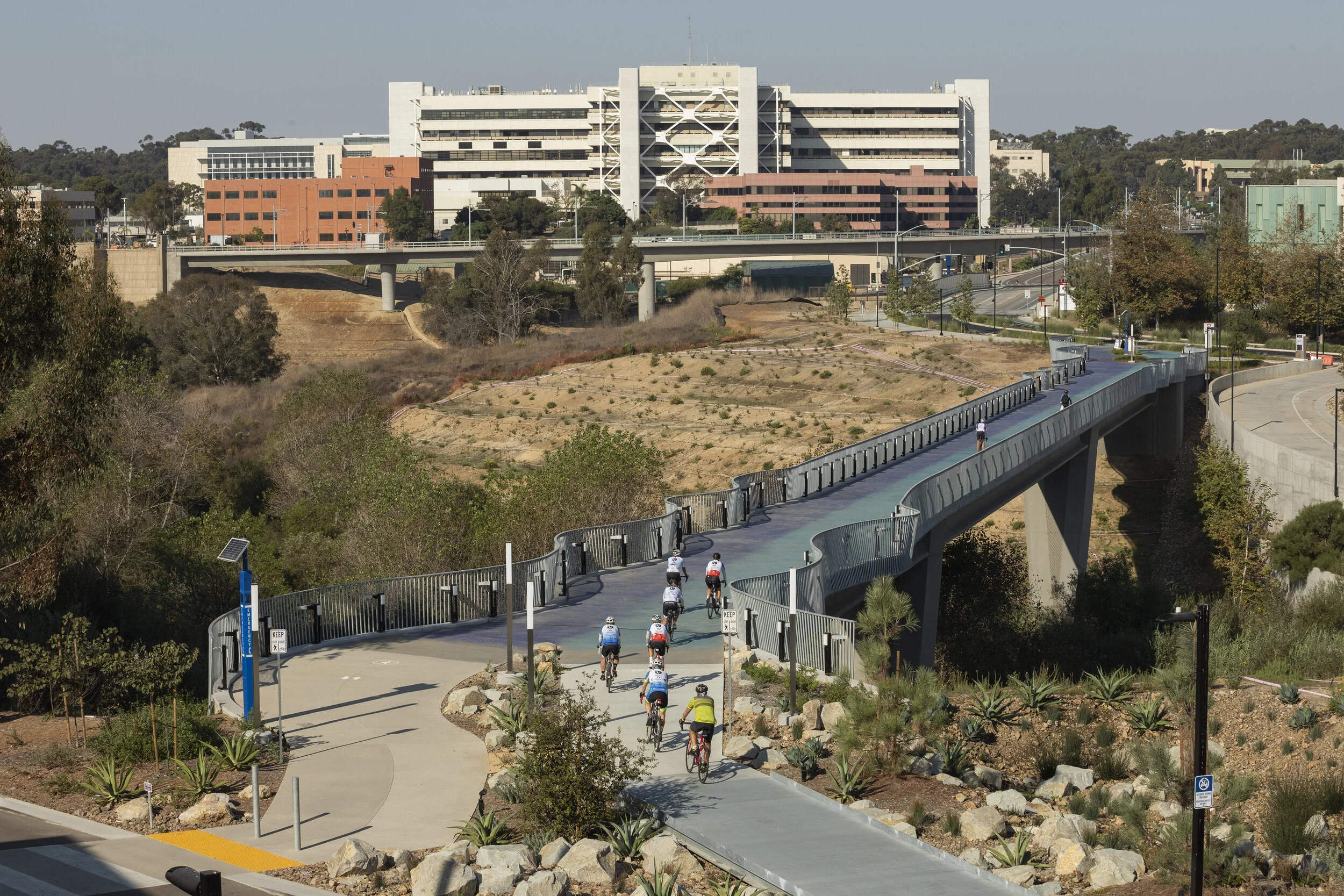 UC San Diego Mesa Housing Pedestrian and Bicycle Bridge - Lithocrete ...