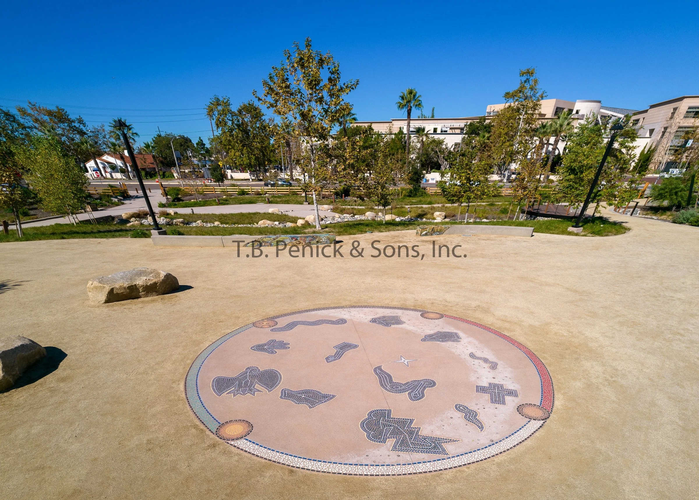 Old Town San Diego State Historic Park - Lithomosaic — T.B. Penick & Sons